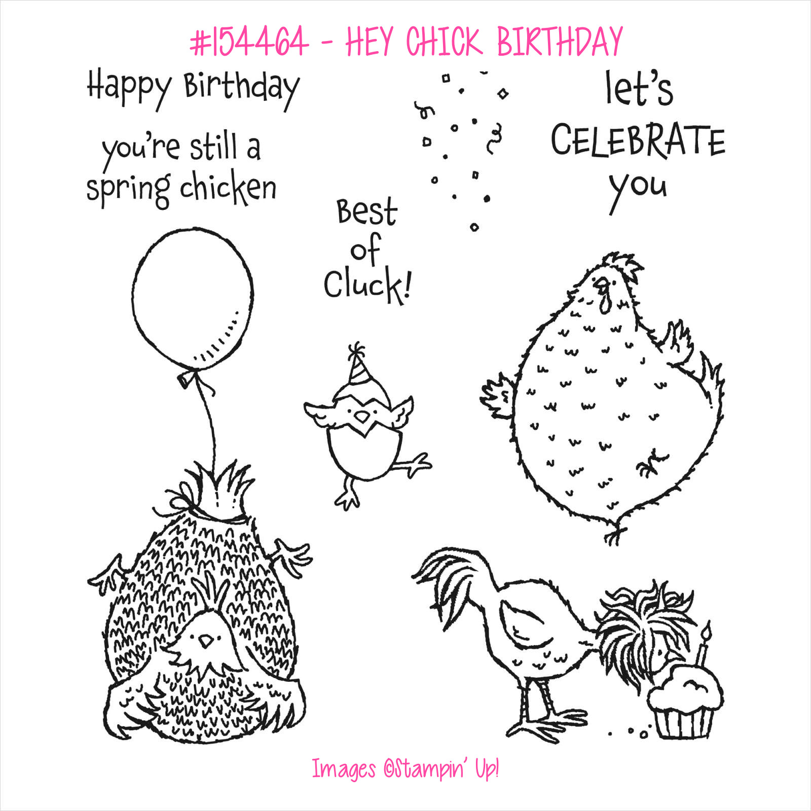 Hey Birthday Chick – Let’s Bend not Fold – Jumping Into Stamping