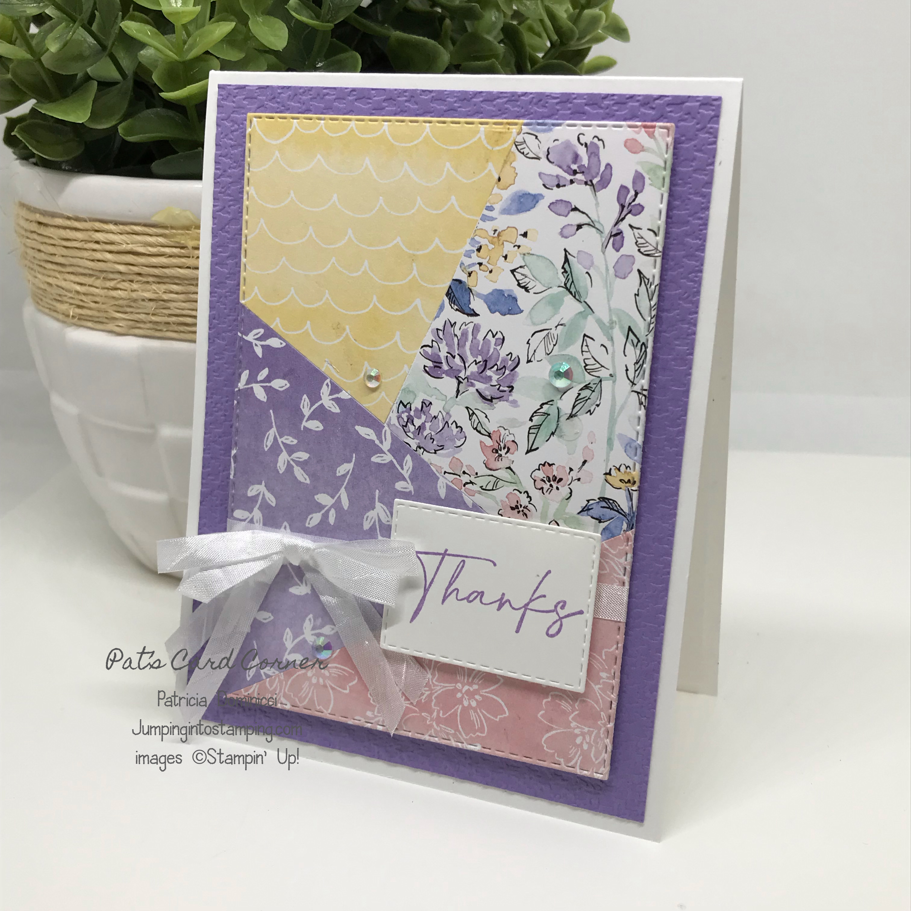 Patchwork Hand-Penned Cards – Jumping Into Stamping
