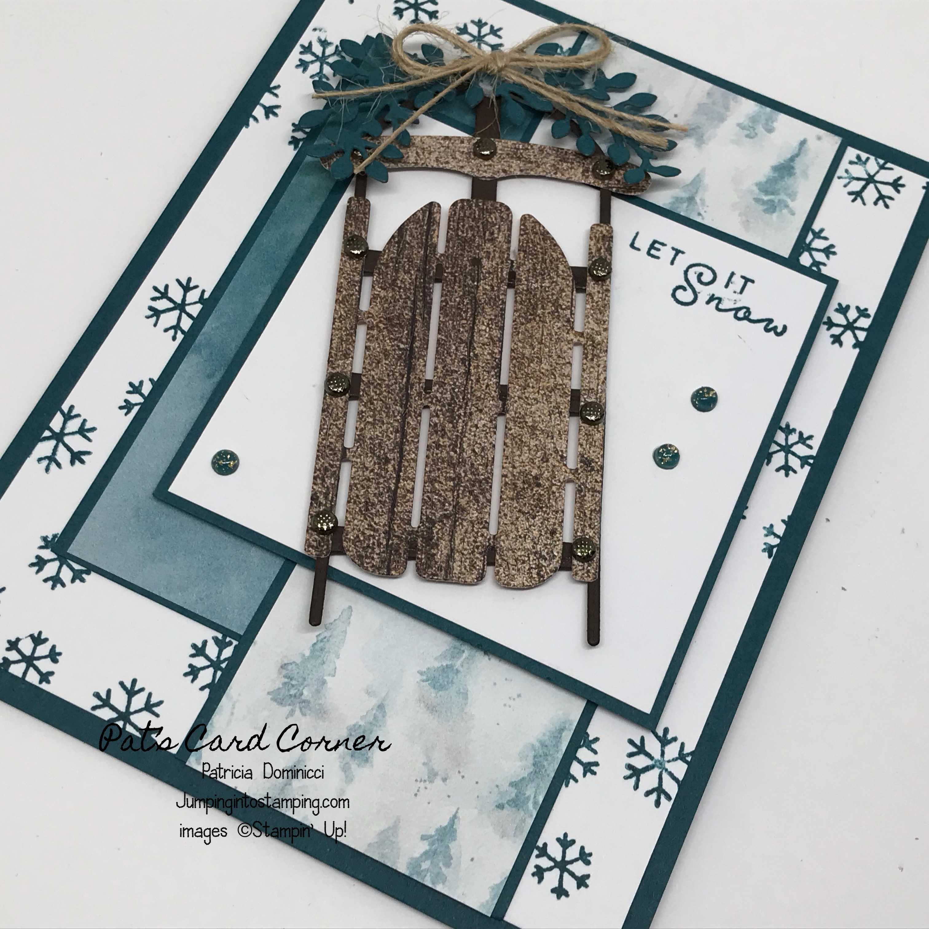 Easy Card #2 = Sophisticated Sled 2 – Jumping Into Stamping