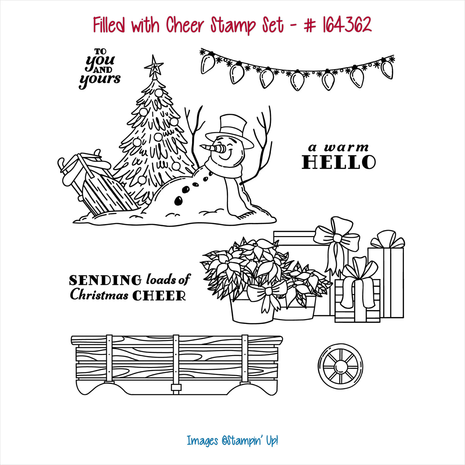 Filled With Cheer – Easy Card Design #2 – Jumping Into Stamping